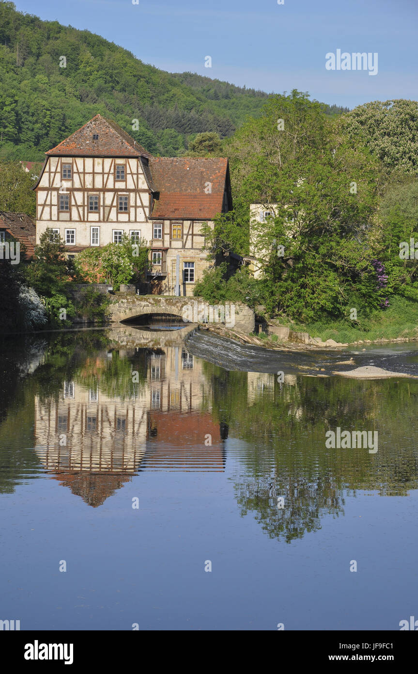 Historic Mill in Forchtenberg, Germany Stock Photo - Alamy