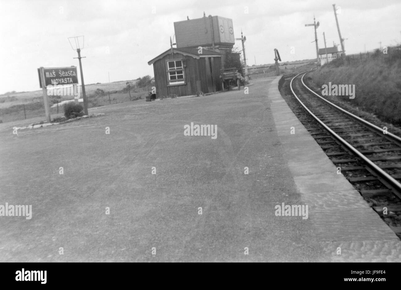 A historic photograph of Moyasta Junction in County Clare, Ireland ...