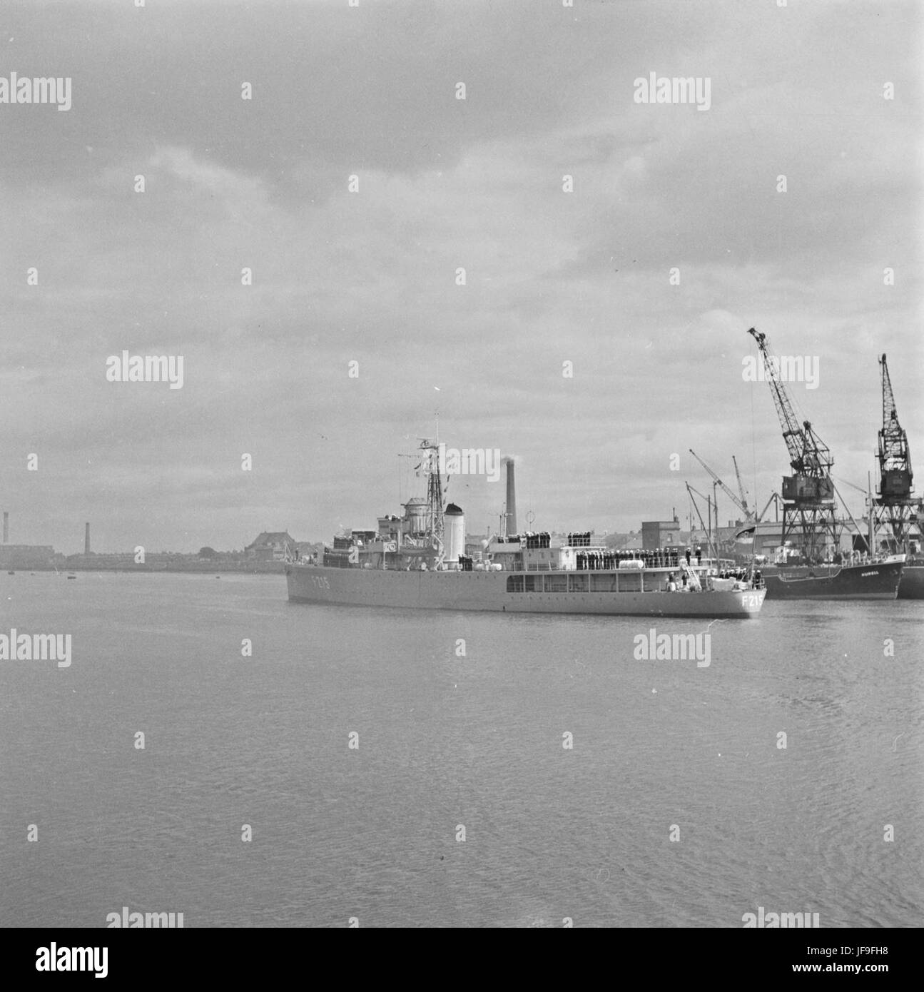 A German cruiser departs Dublin Port following a courtesy visit. The ...