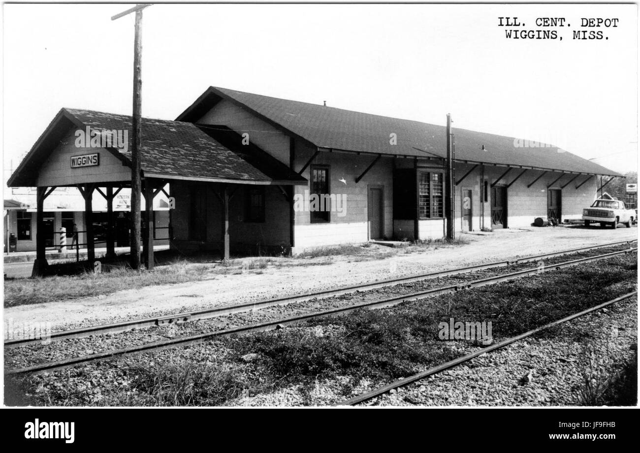 Illinois Central Depot, Wiggins, Miss Stock Photo - Alamy