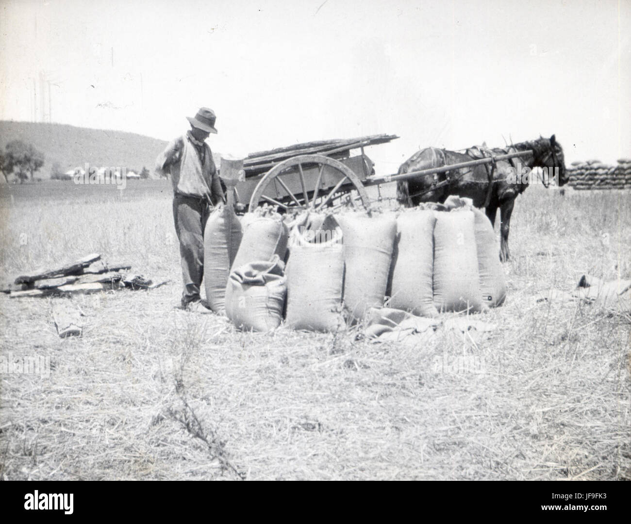 Bag-sewer at work Stock Photo - Alamy