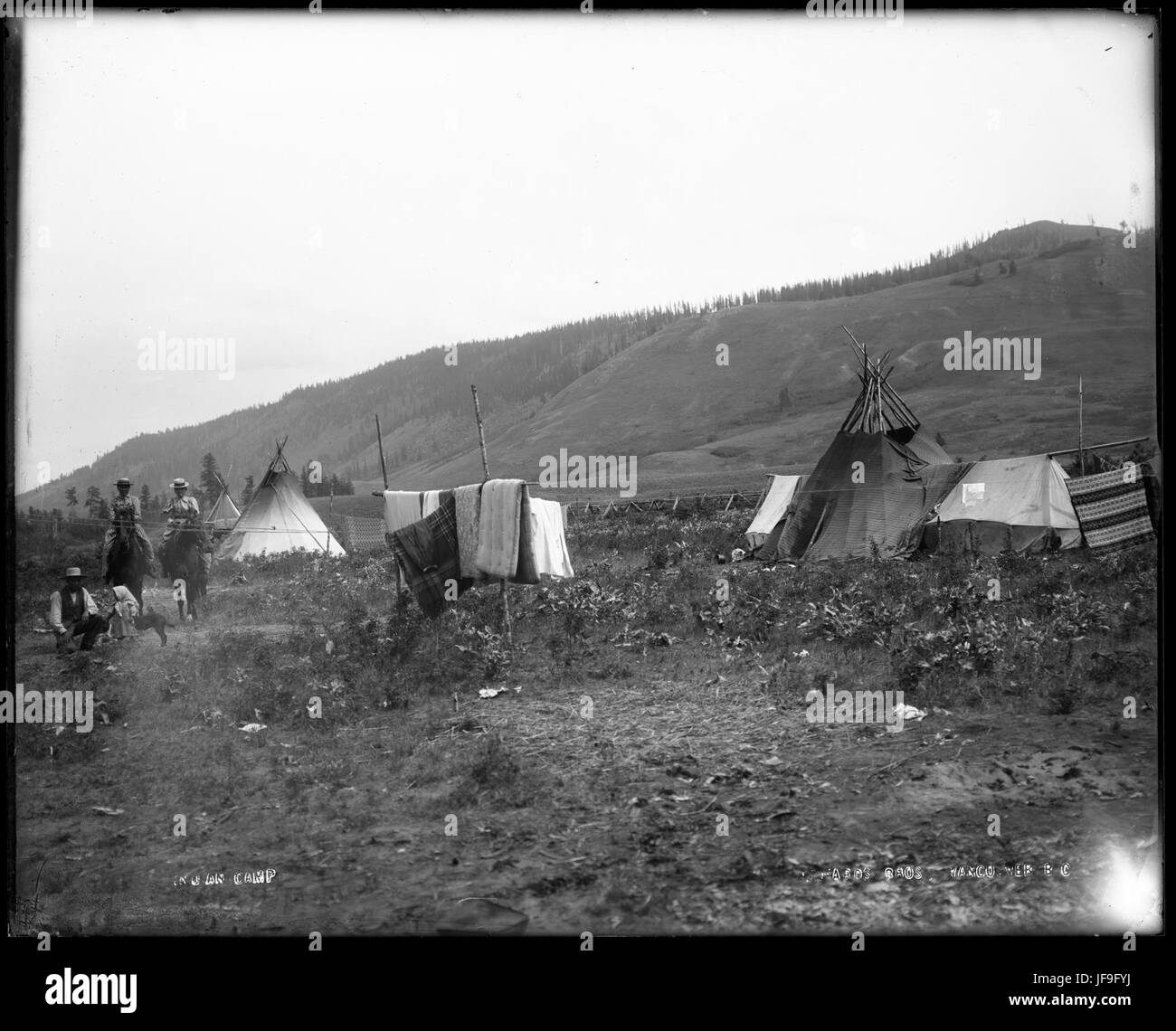 First Nations camp VPL 41966 33453409006 o Stock Photo - Alamy