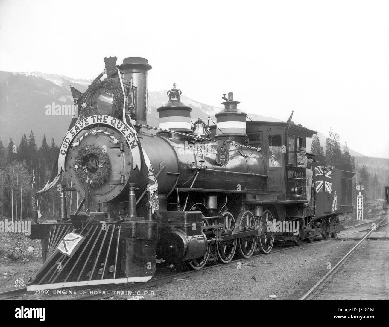 A historic image of the train used by Prince Arthur, Duke of Connaught ...