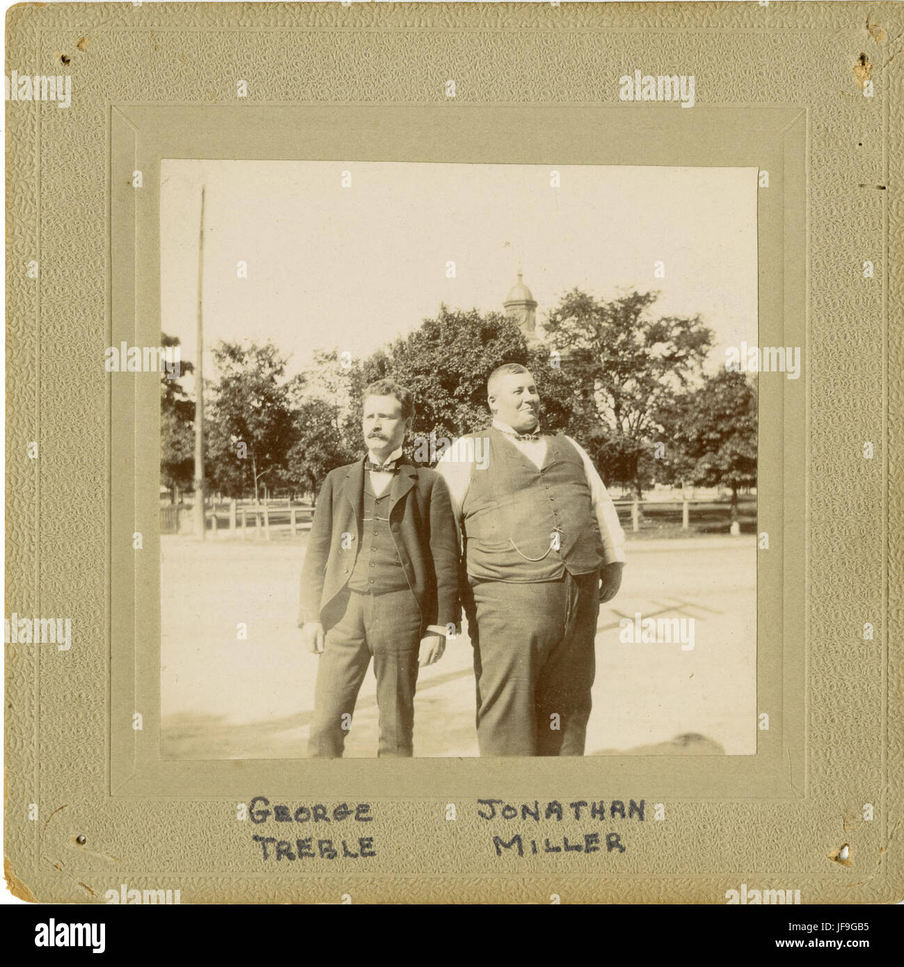 Jonathan Miller and George Treble, Historic Portrait of Two Notable ...