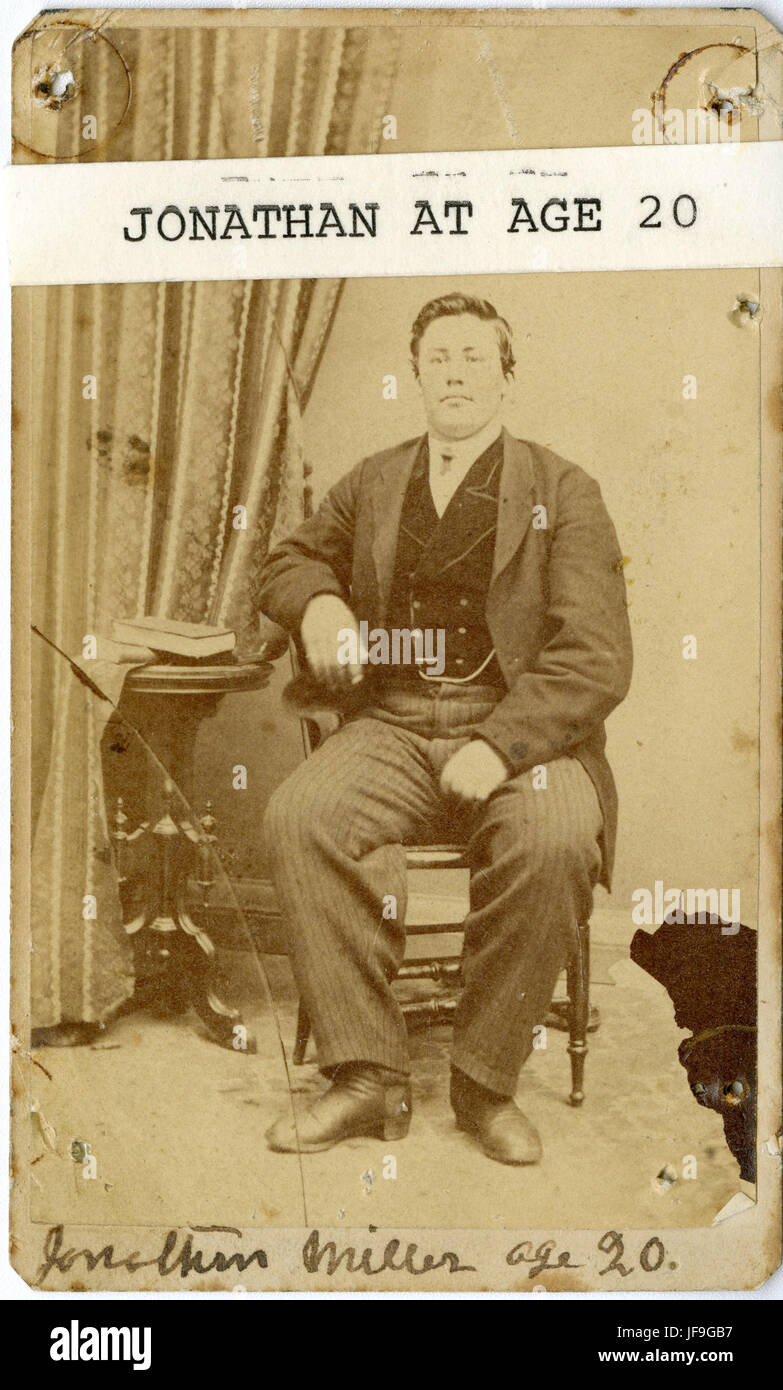 Victorian portrait of Jonathan Miller, a prominent figure of the 19th ...