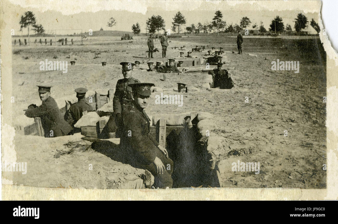 A historical photograph of Camp Borden, a prominent military training ...