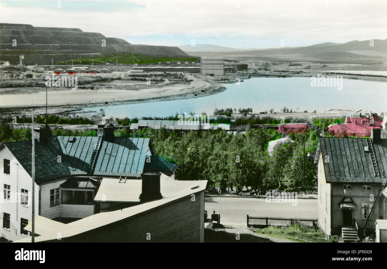 Kirunavaara and Luossavaara are iconic mining mountains in Kiruna ...