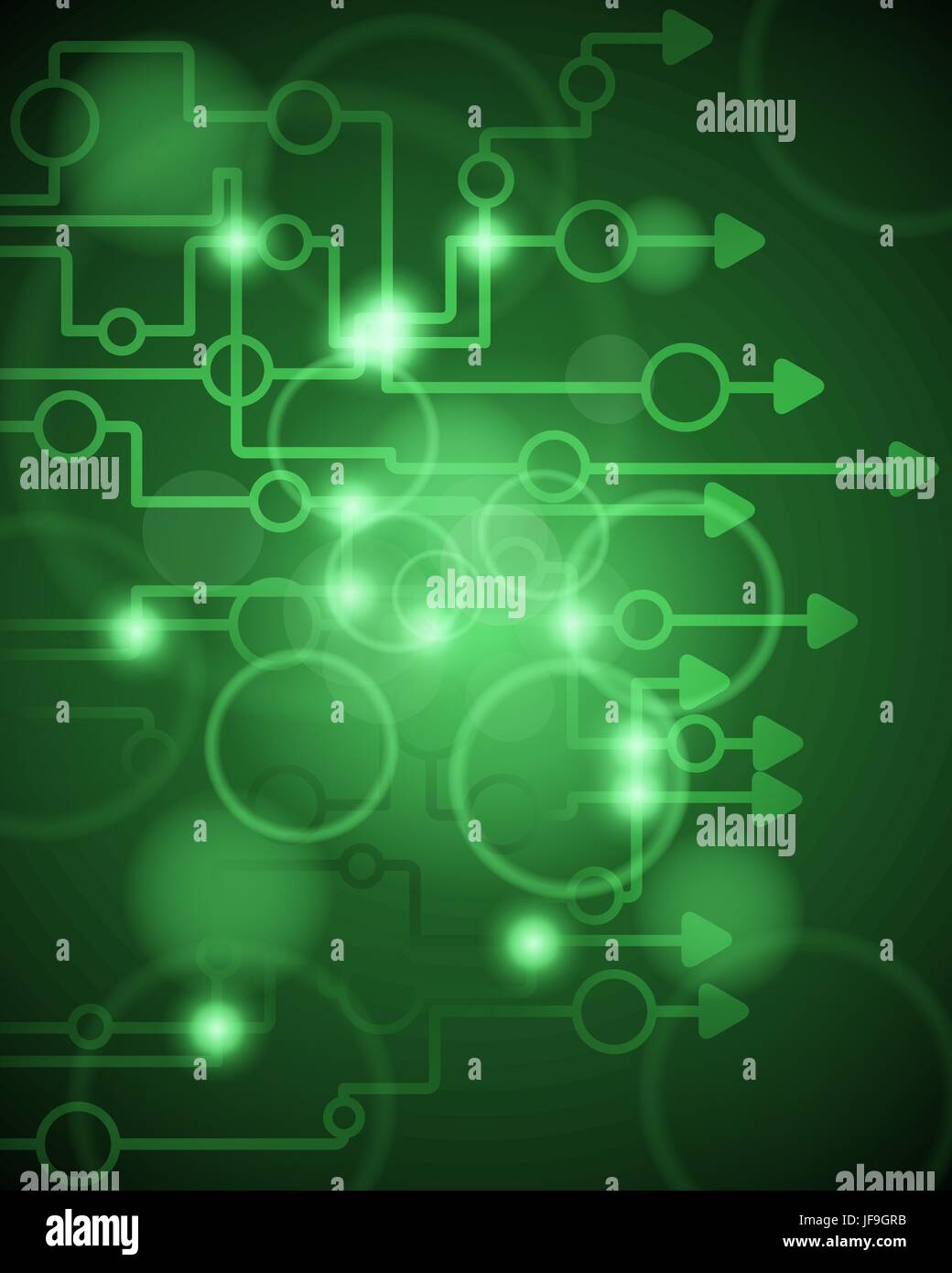 Technological green background Stock Vector Image & Art - Alamy