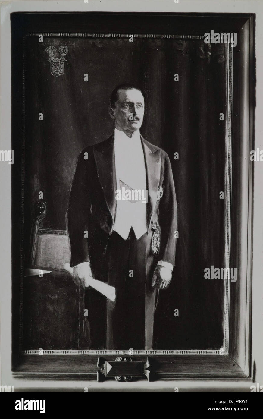 A portrait painting by Akseli Gallen-Kallela, depicting Carl Gustaf ...