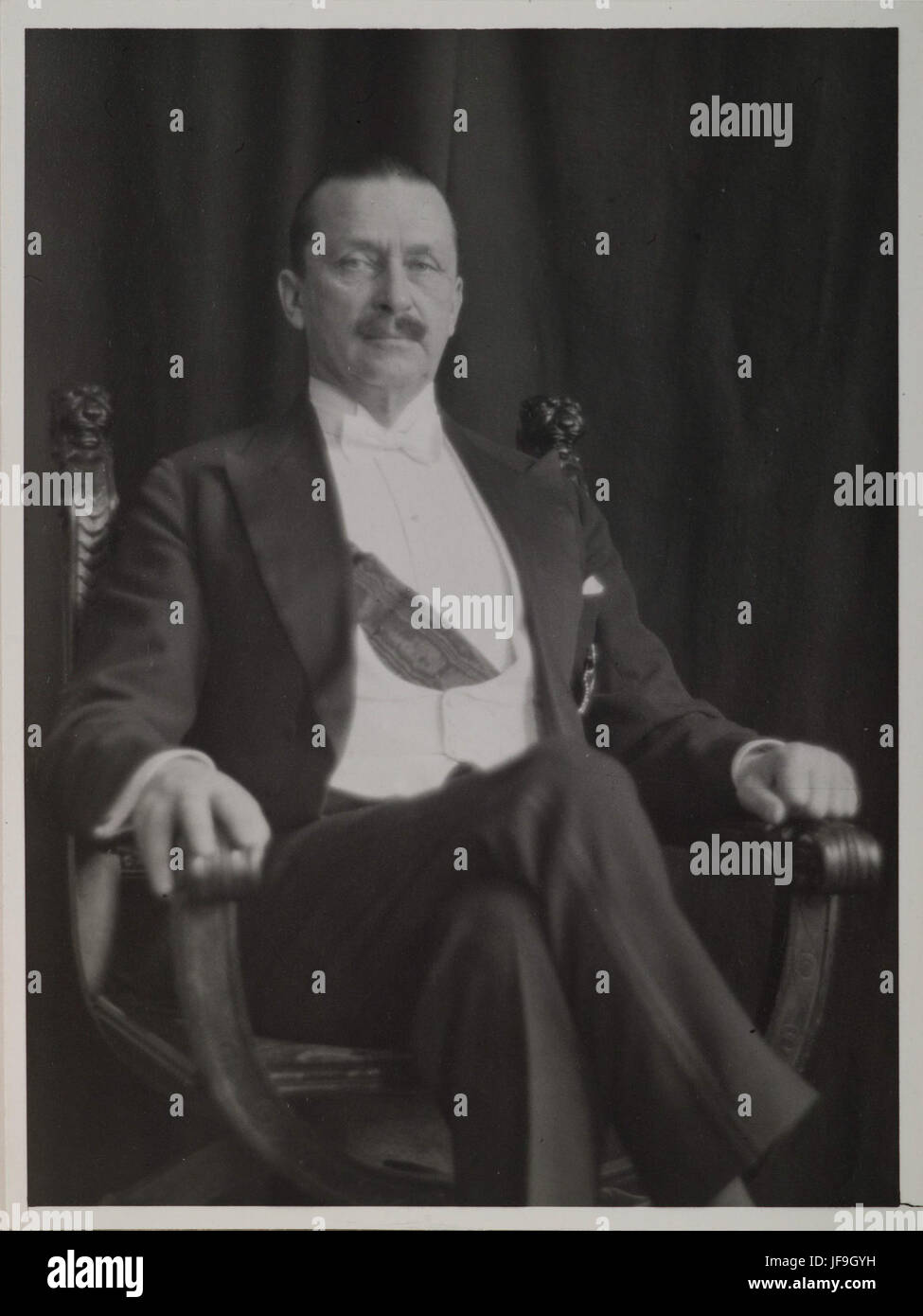 A famous portrait of Carl Gustaf Mannerheim, the Finnish military ...