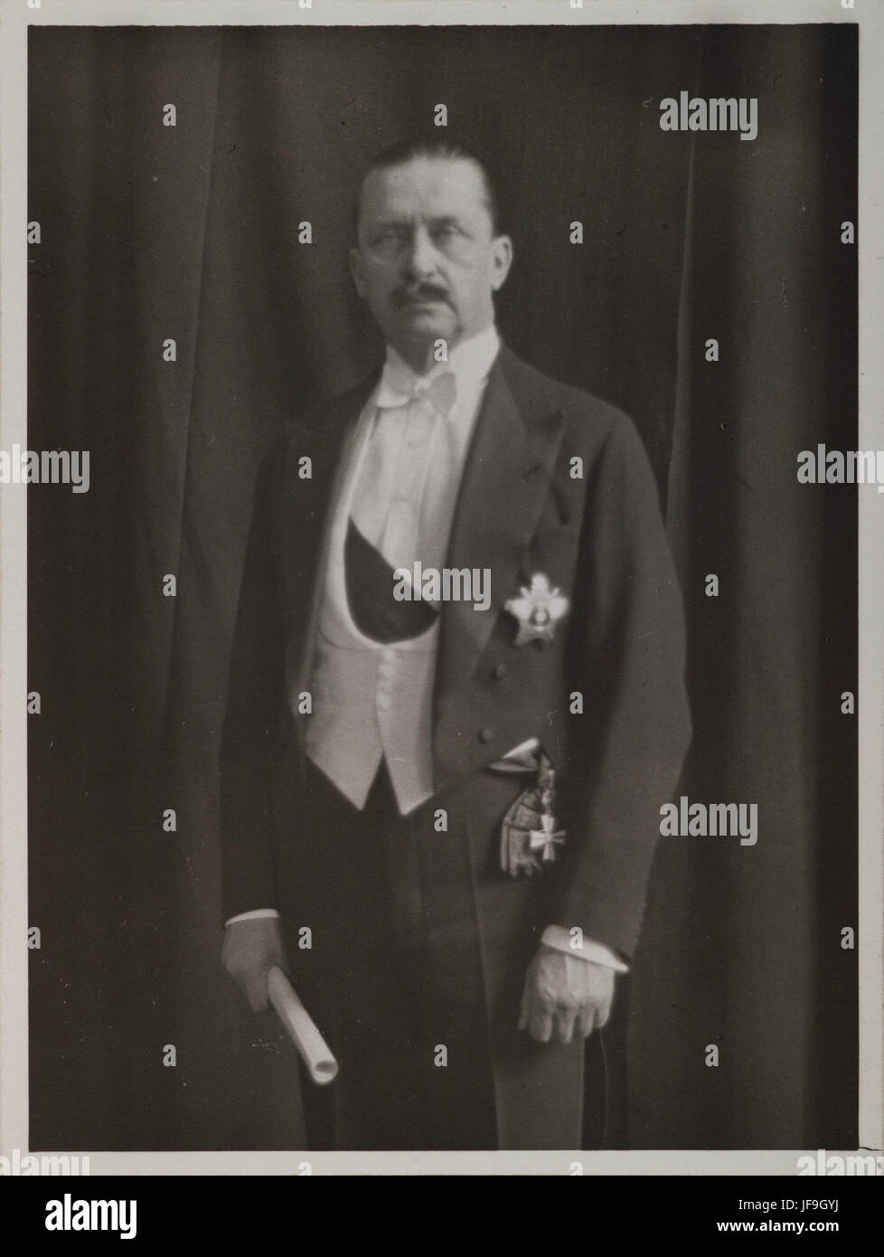 A historical portrait of Carl Gustaf Mannerheim, later referenced by ...