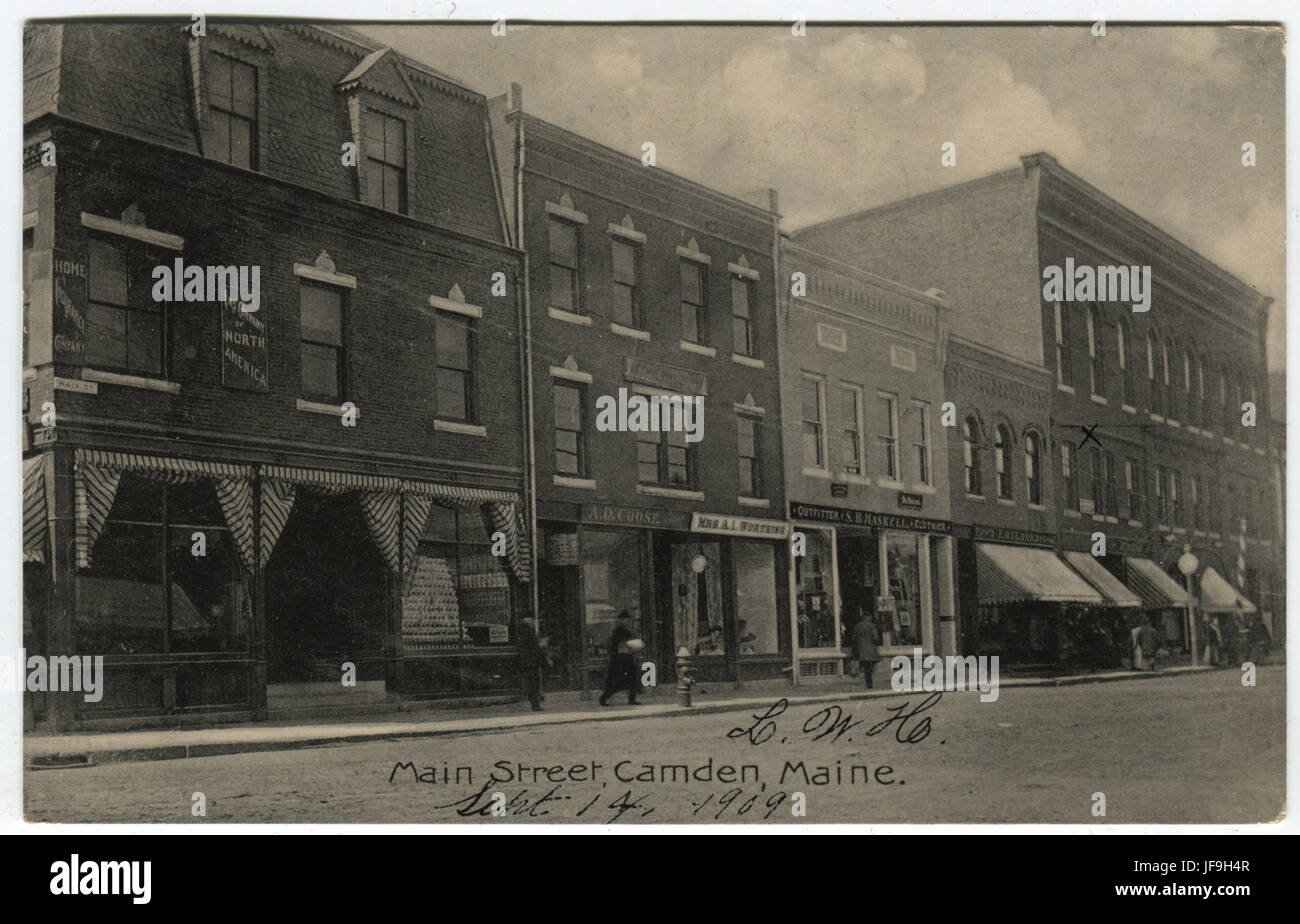 Map of camden maine hi-res stock photography and images - Alamy