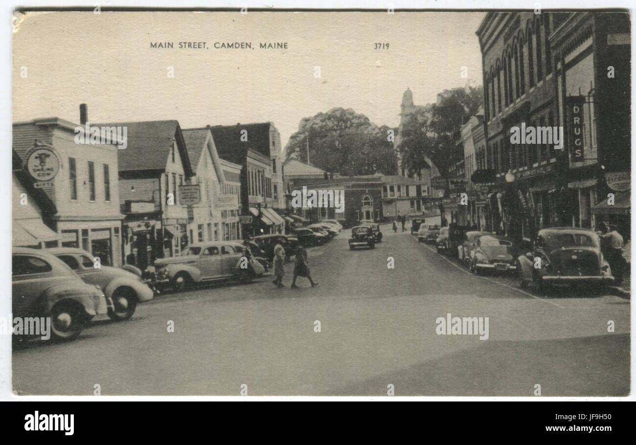 Map of camden maine hi-res stock photography and images - Alamy