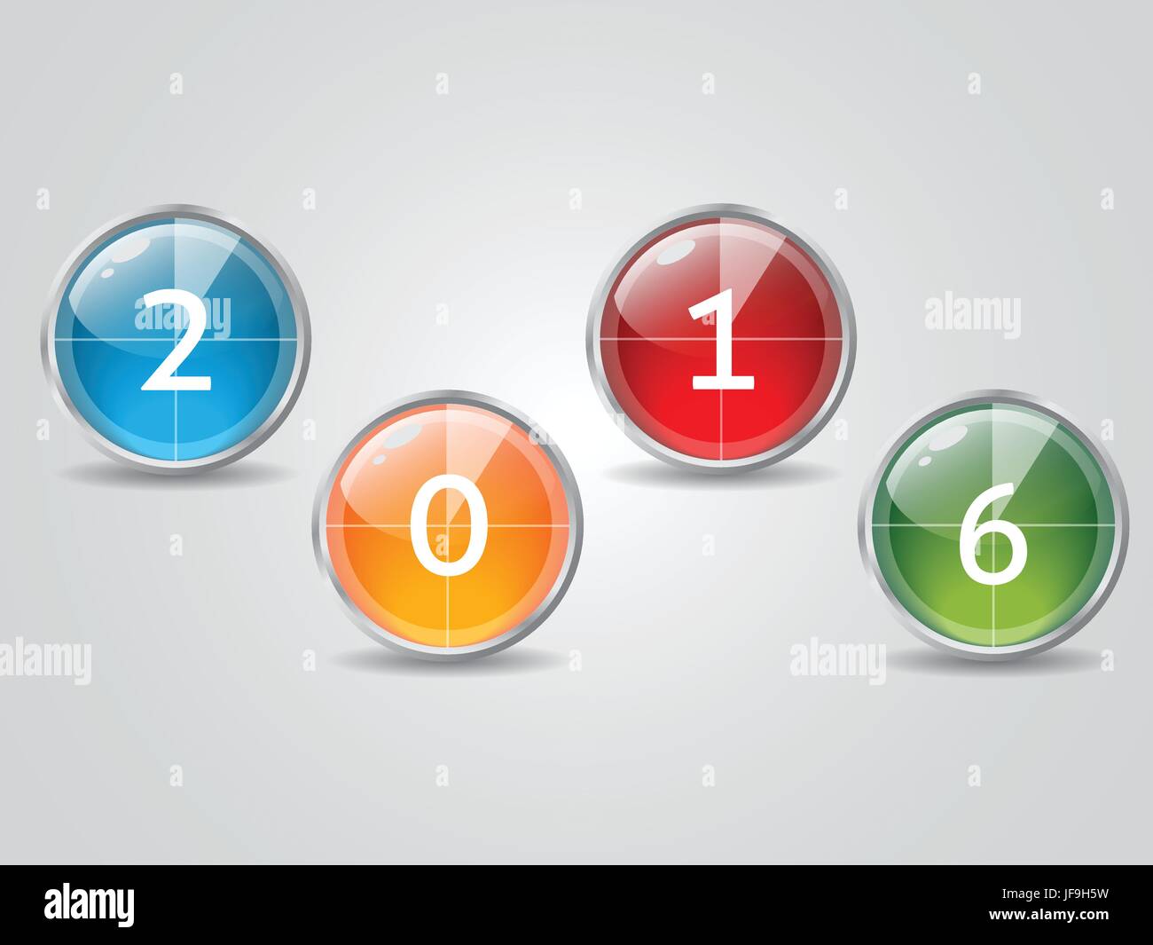 Glowing number Stock Vector Images - Alamy