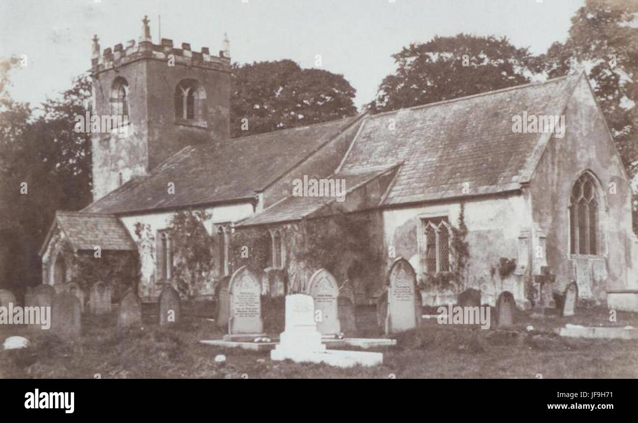 An archival photograph from 1905 showing the iconic St. Peters Church ...