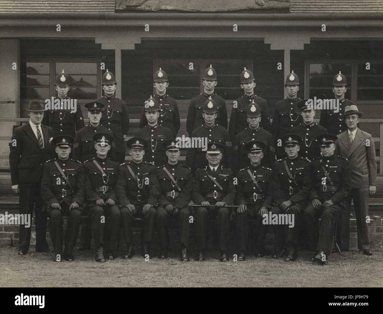 Senior officers at Hull City Police, 2nd July 1943 Stock Photo - Alamy