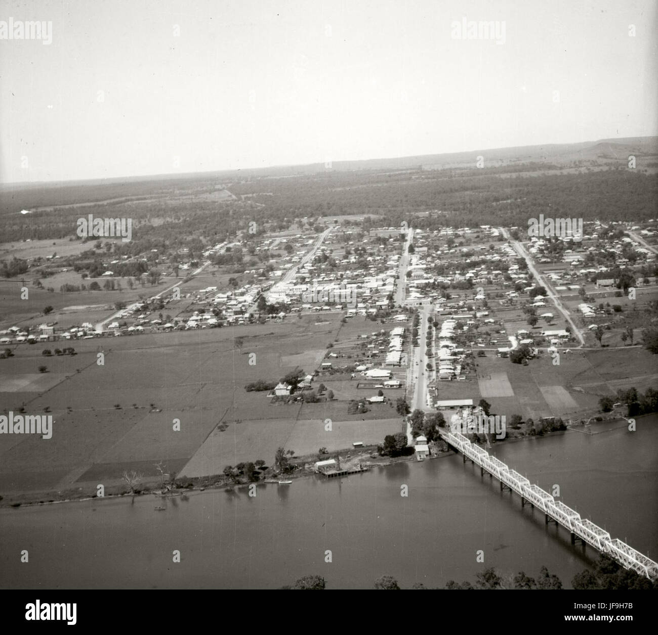 Aerial photography from 1937 showing Nowra on the South Coast of New ...