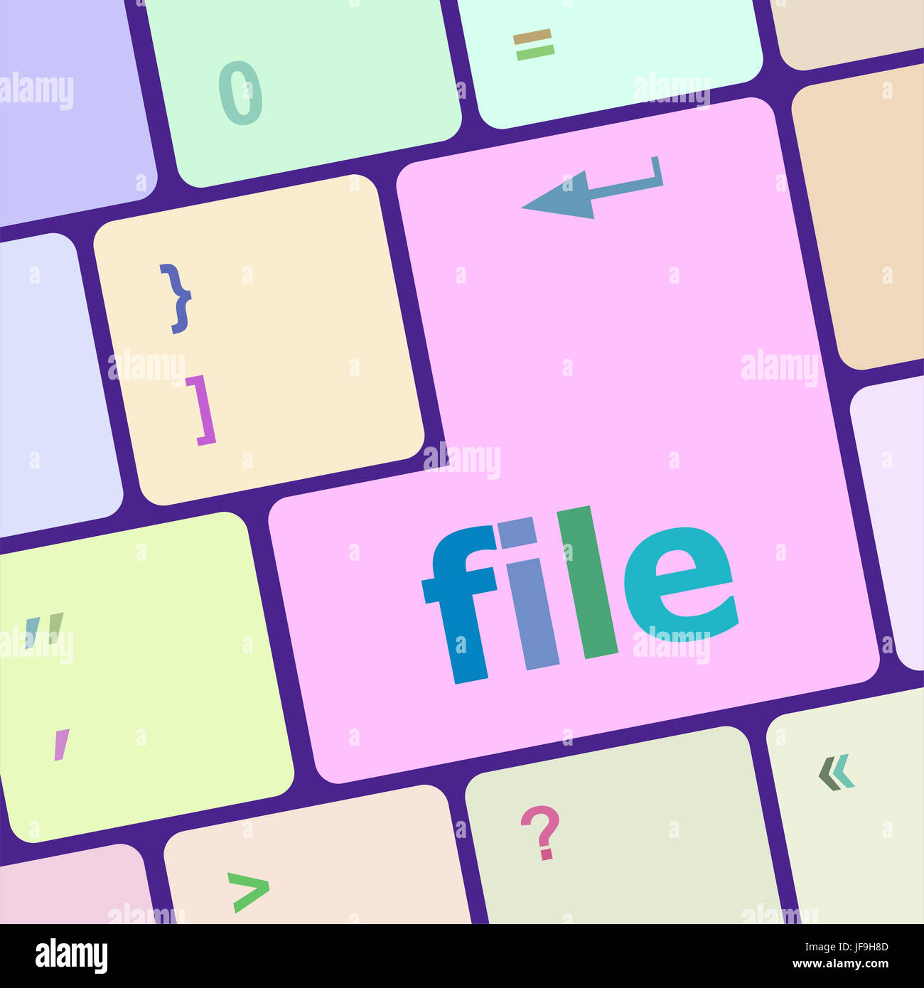 file button on computer pc keyboard key Stock Photo - Alamy
