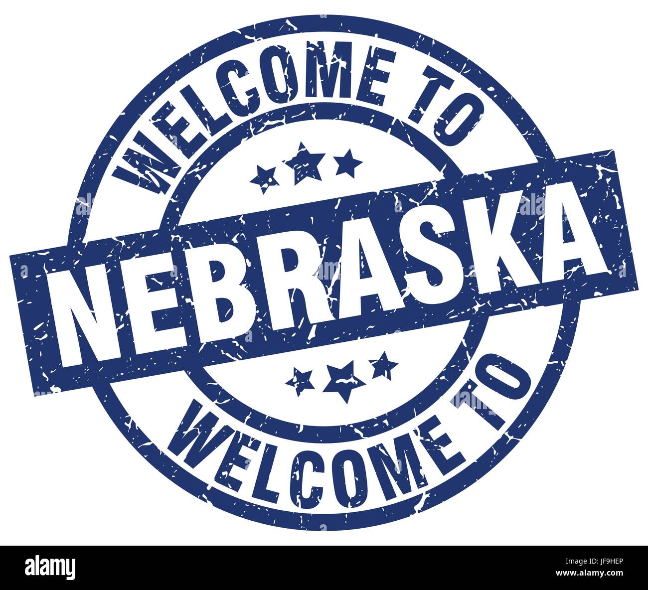welcome to Nebraska blue stamp Stock Vector Image & Art - Alamy