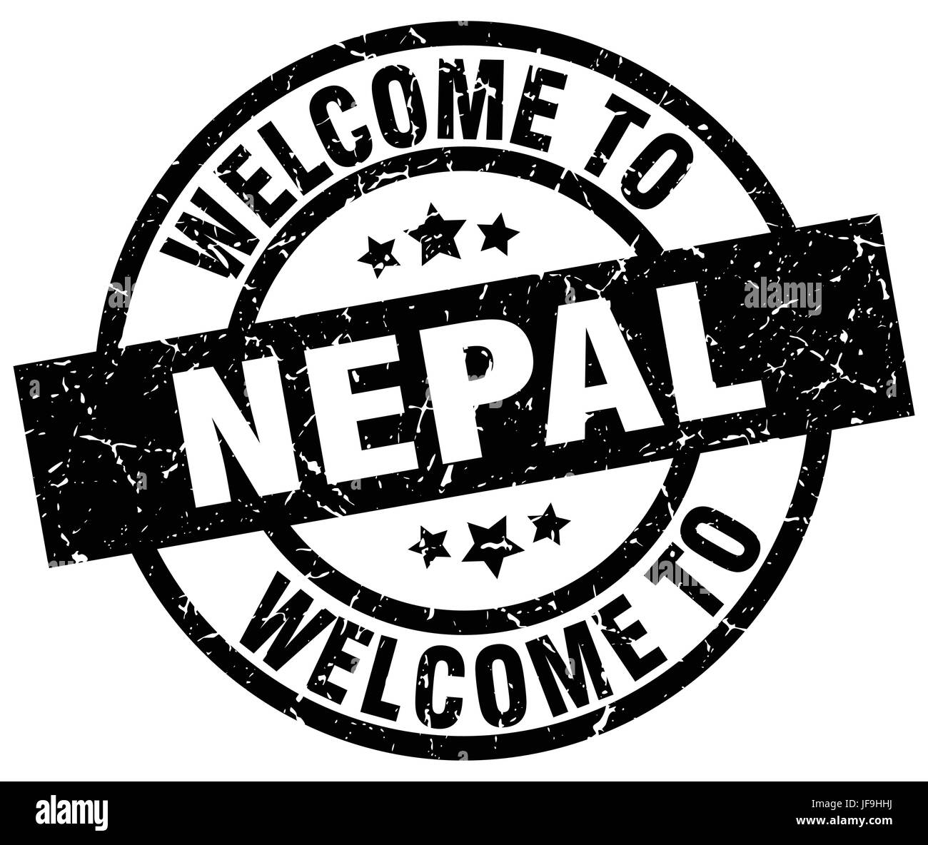 welcome to Nepal black stamp Stock Vector Image & Art - Alamy