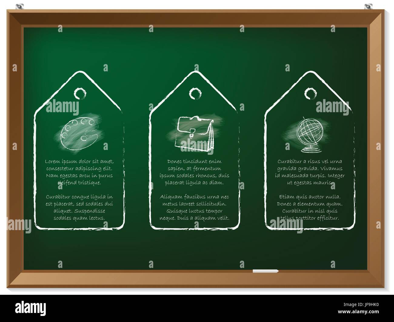 Hand drawn discount labels on chalkboard Stock Vector Image & Art - Alamy
