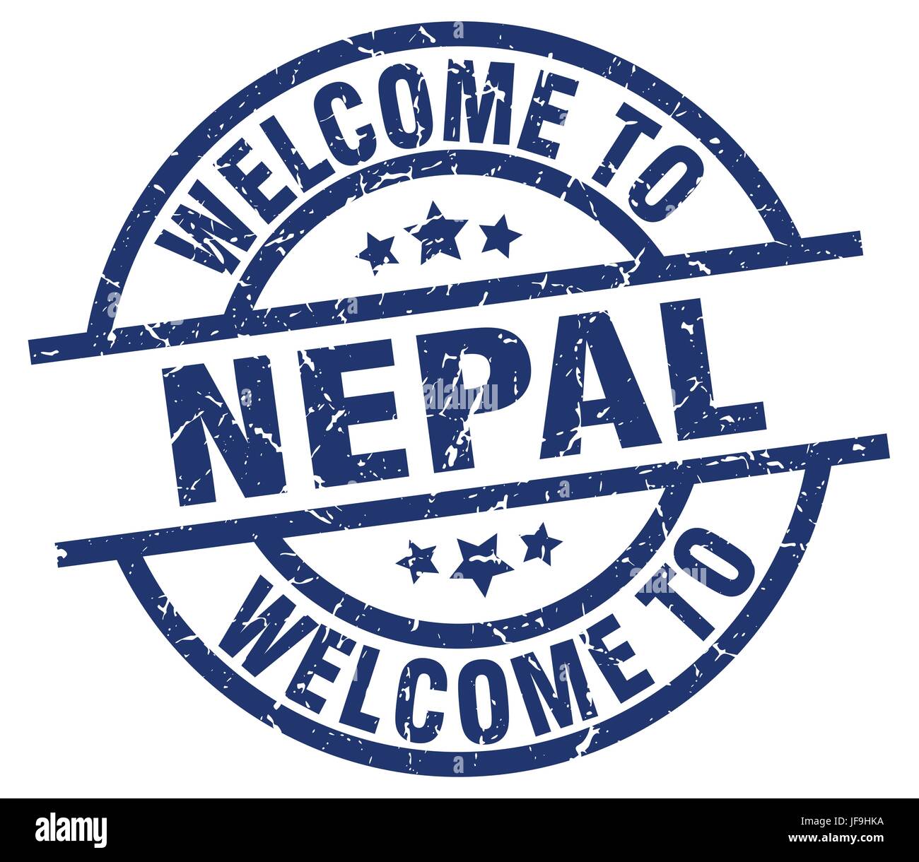 welcome to Nepal blue stamp Stock Vector Image & Art - Alamy