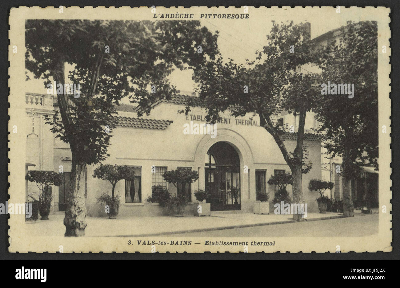The historic thermal baths at Vals-les-Bains, a renowned spa ...