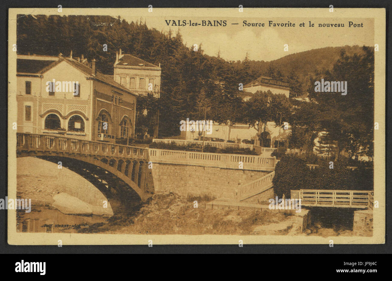 Vals-les-Bains - Source Favorite and the New Bridge, Natural Springs in ...