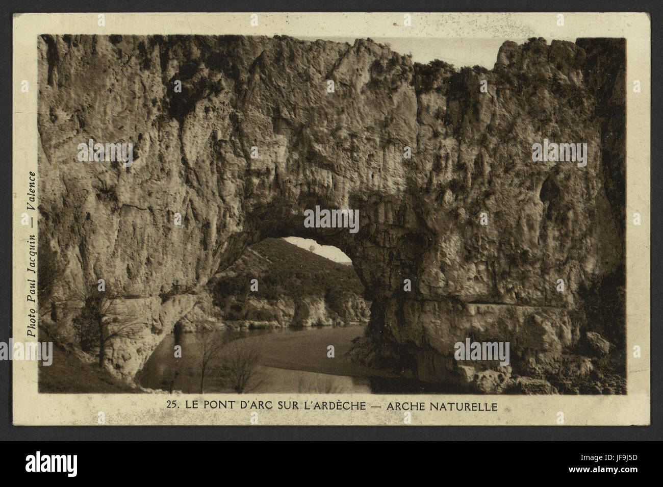 The stunning natural arch of Pont d'Arc over the Ardèche River, a ...