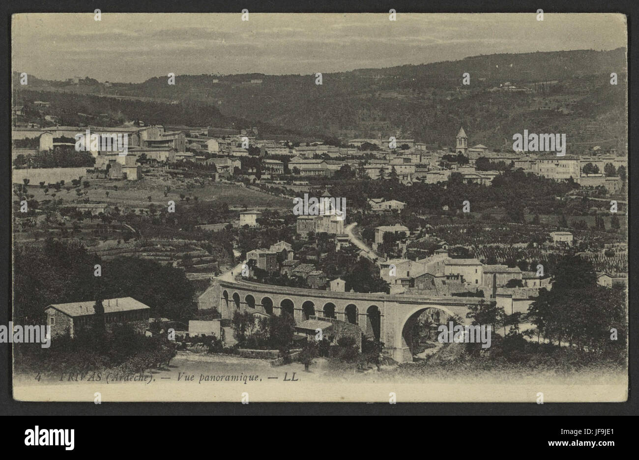 Privas (Ardèche) - panoramic view of the scenic town Stock Photo - Alamy