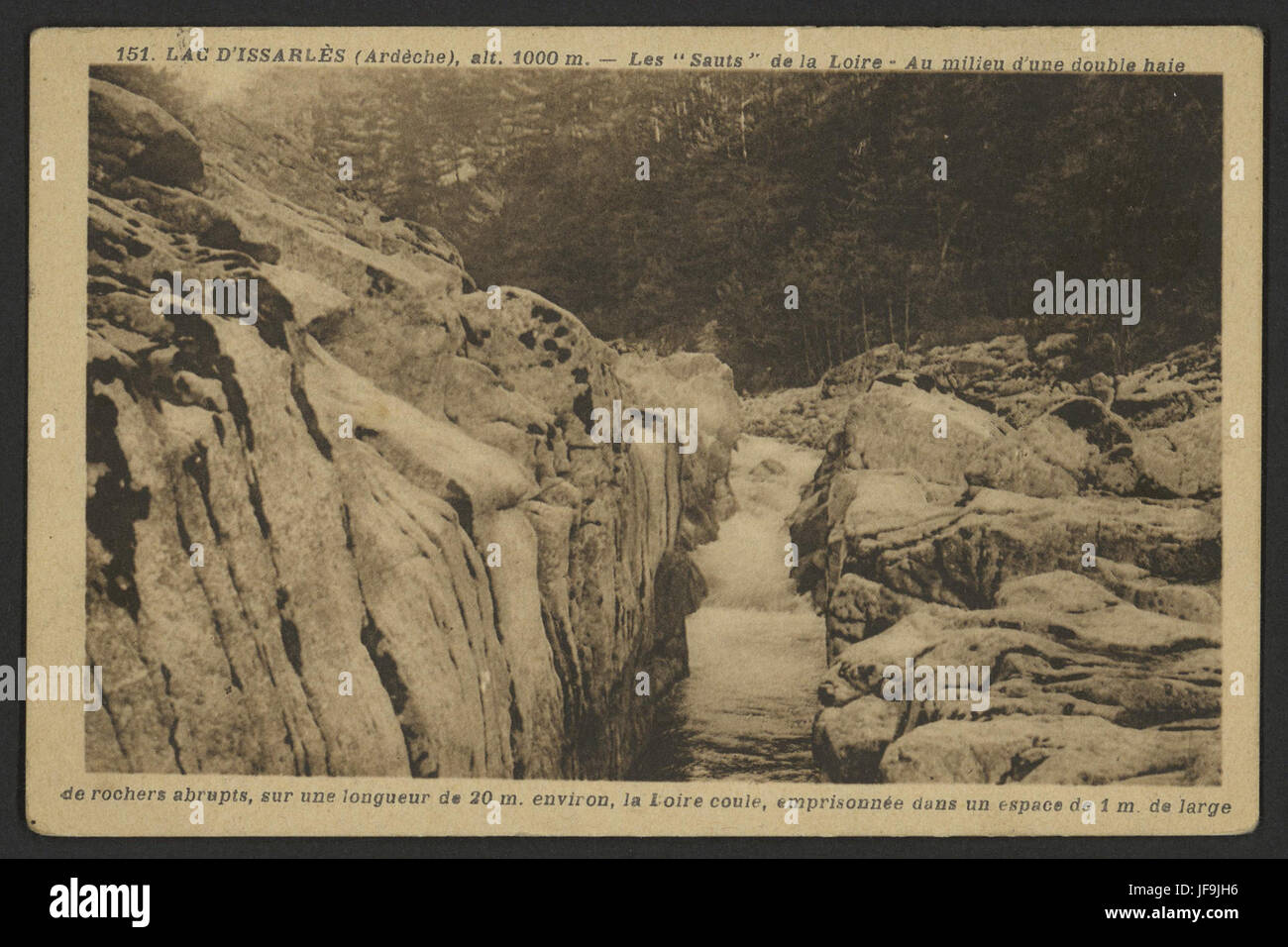 Lac d'Issarlès in the Ardèche region, a peaceful lake nestled at 1000 ...