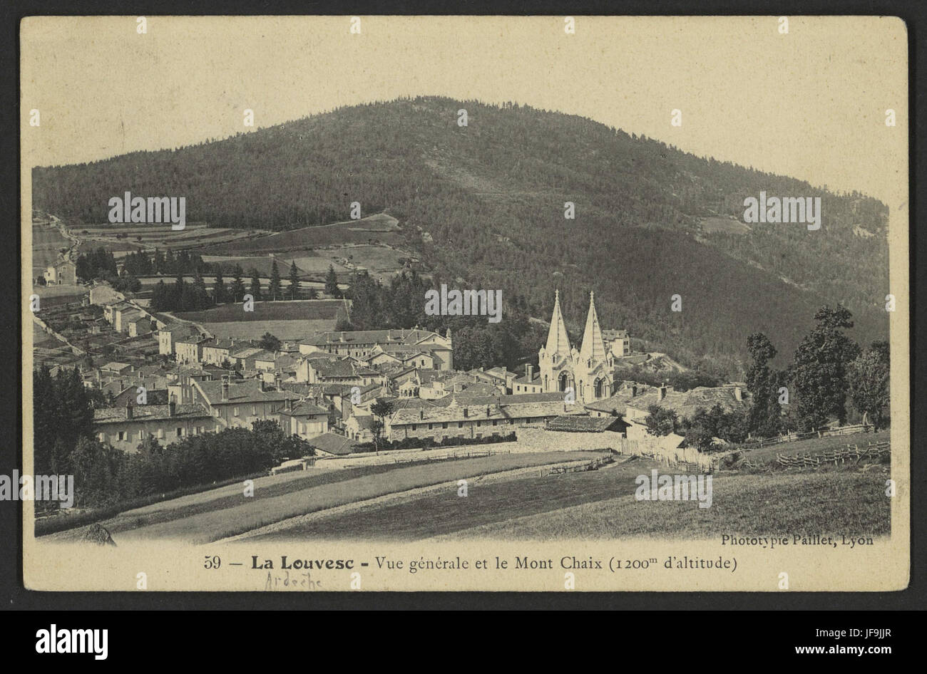 A stunning panoramic view of La Louvesc and Mont Chaix, offering a ...