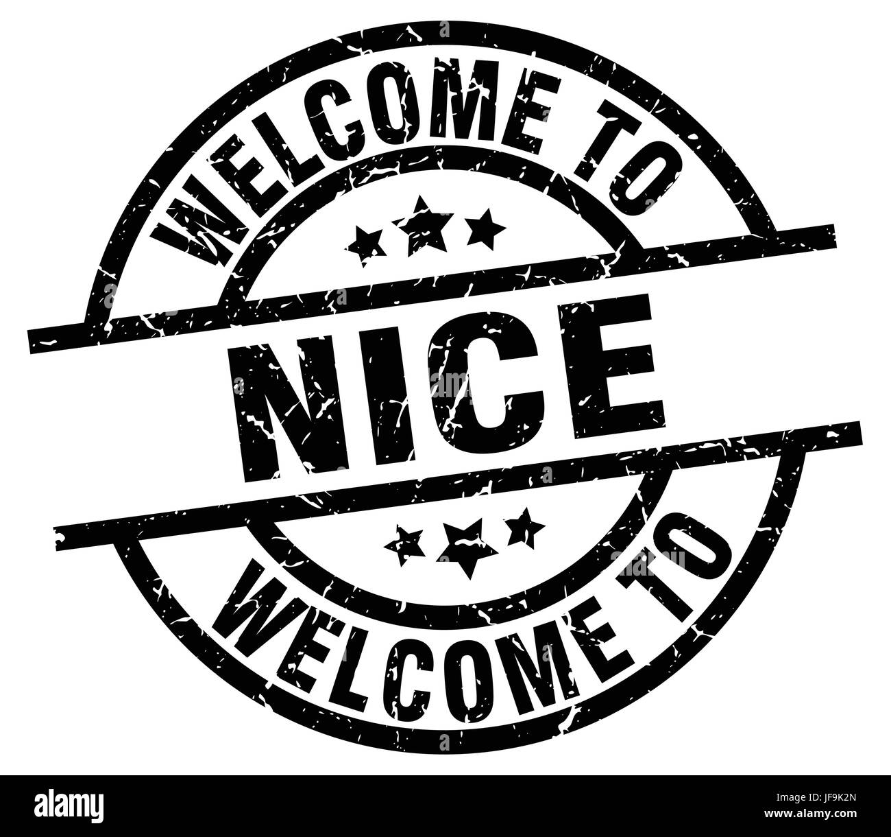 welcome to Nice black stamp Stock Vector Image & Art - Alamy