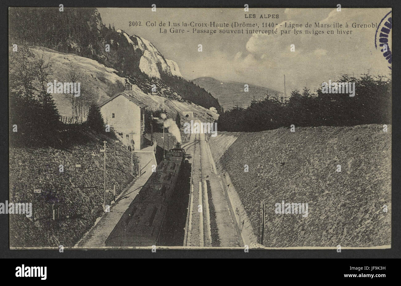 A panoramic view of Col de Lus-la-Croix-Haute, located at 1140 meters ...