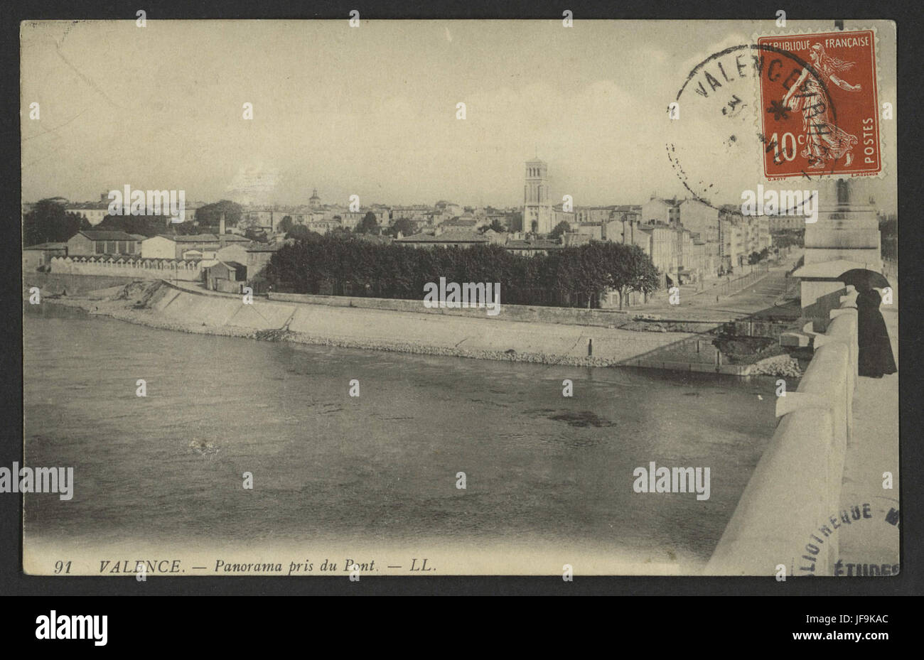 Valence, panoramic view, French landscape, bridge view, cityscape ...