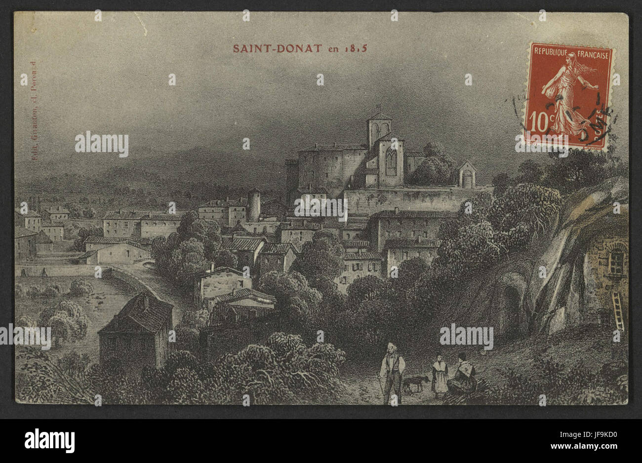 A historical view of Saint-Donat in the year 1815, a crucial period in ...