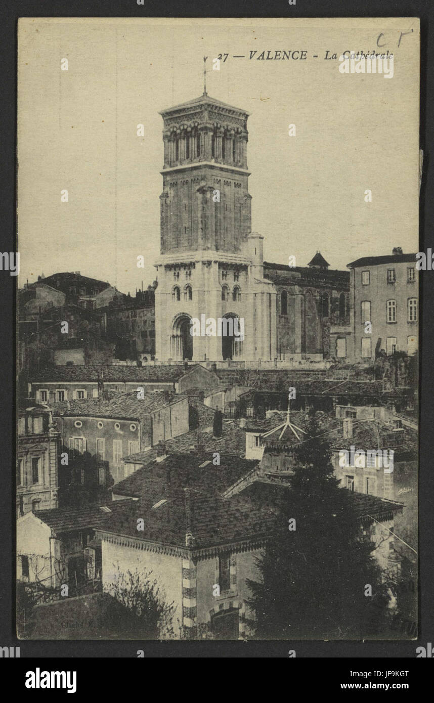 A magnificent view of the Cathedral of Valence, one of the most notable ...