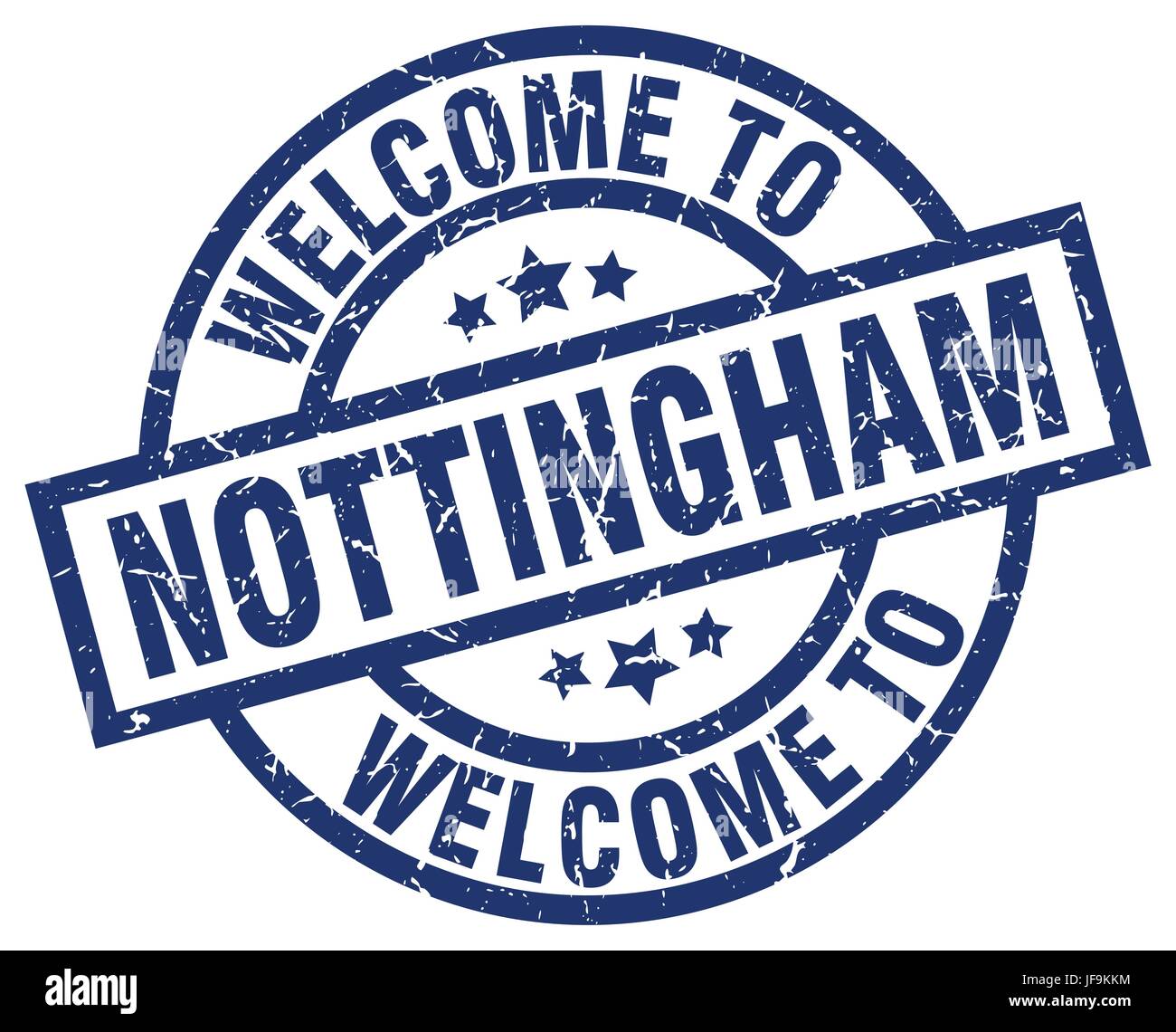 welcome to Nottingham blue stamp Stock Vector Image & Art - Alamy