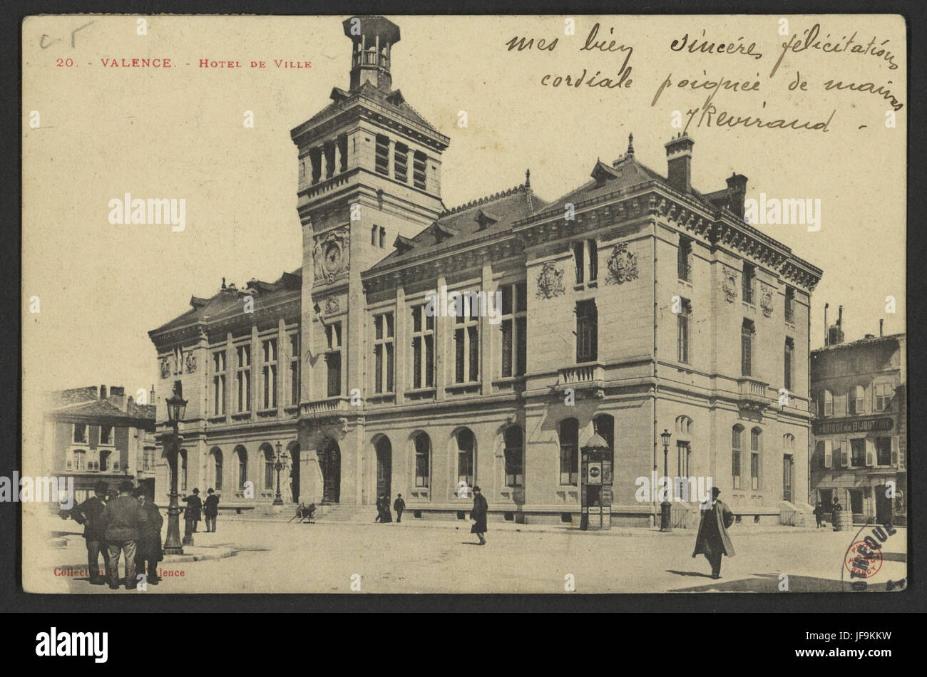 The Hôtel de Ville (Town Hall) in Valence, a historical building ...