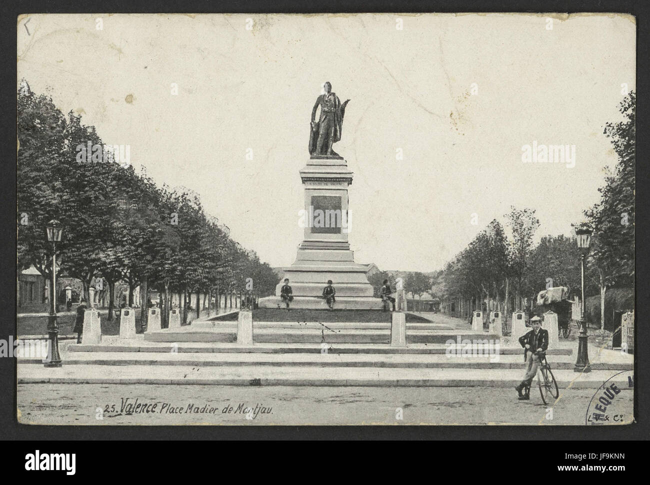 A photograph of Place Madier-Montjau in Valence, France, capturing its ...