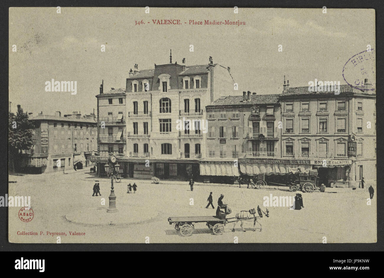 The vibrant Place Madier Montjau in Valence, a lively public square ...