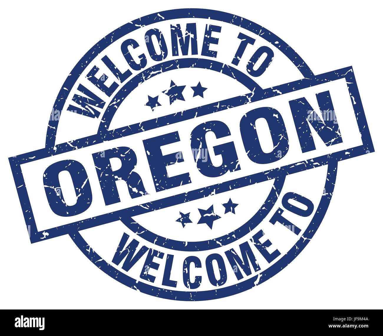 welcome to Oregon blue stamp Stock Vector Image & Art - Alamy
