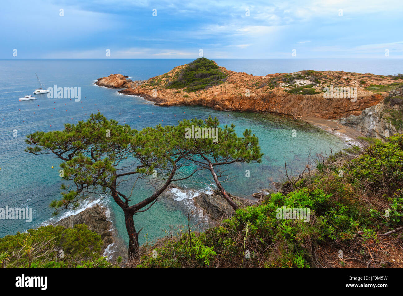Summer sea bay (Spain Stock Photo - Alamy