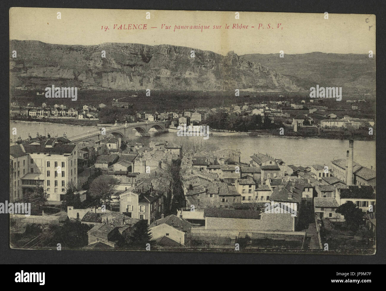 A panoramic view of Valence, France, showcasing the beautiful Rhône ...