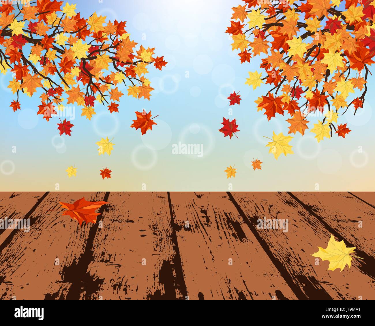 Leaves pattern autumn project Stock Vector Images - Alamy