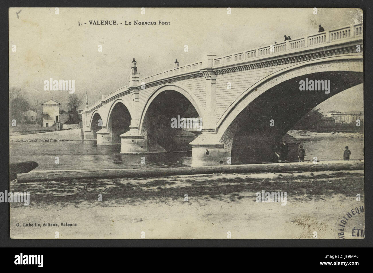 A modern view of the newly constructed bridge in Valence, France ...