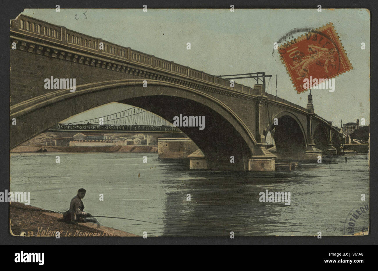 The new bridge in Valence, France, beautifully spanning the river and ...