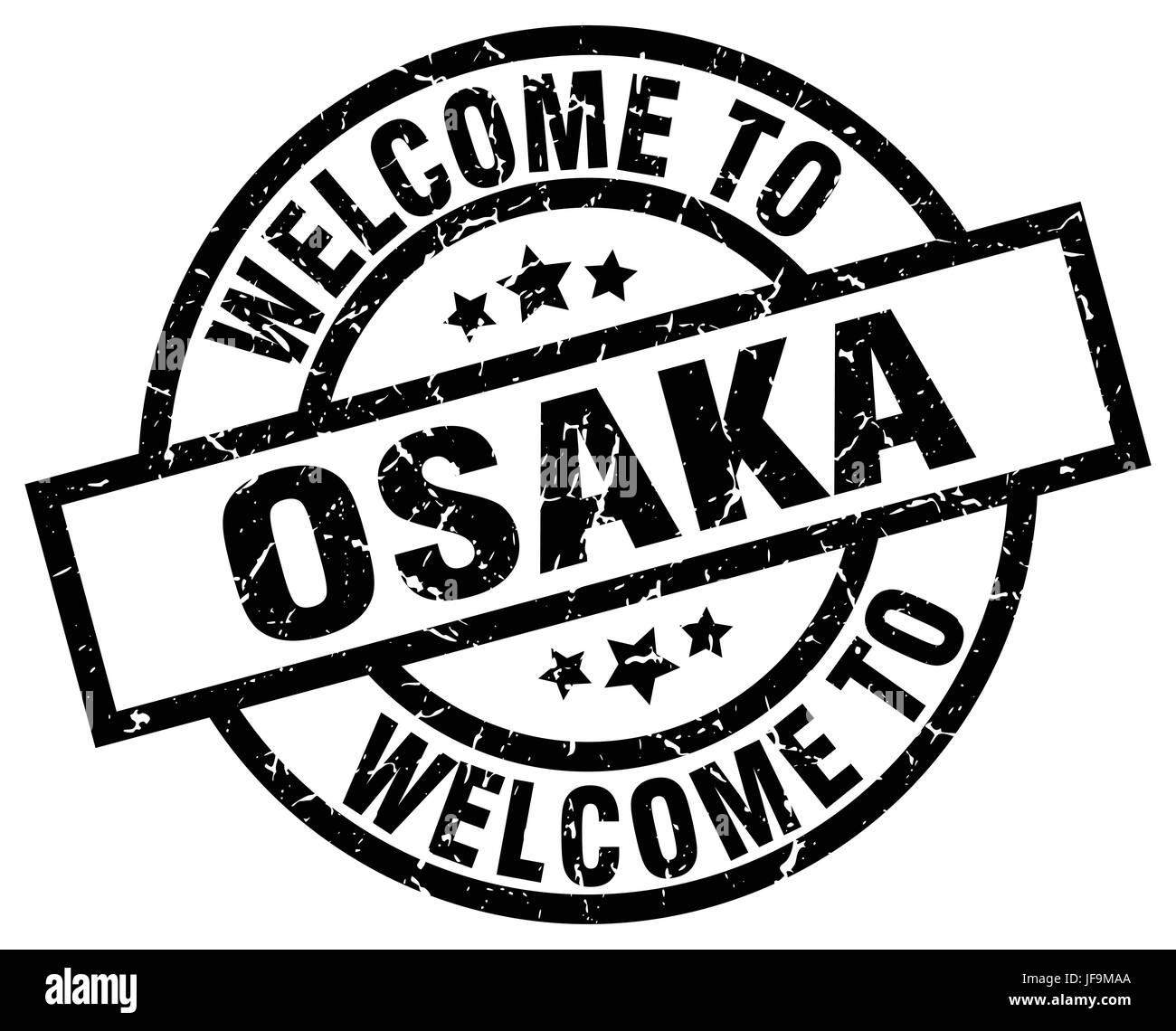 welcome to Osaka black stamp Stock Vector Image & Art - Alamy