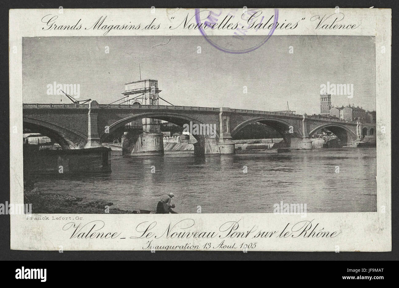 The inauguration of the new bridge over the Rhône River in Valence ...