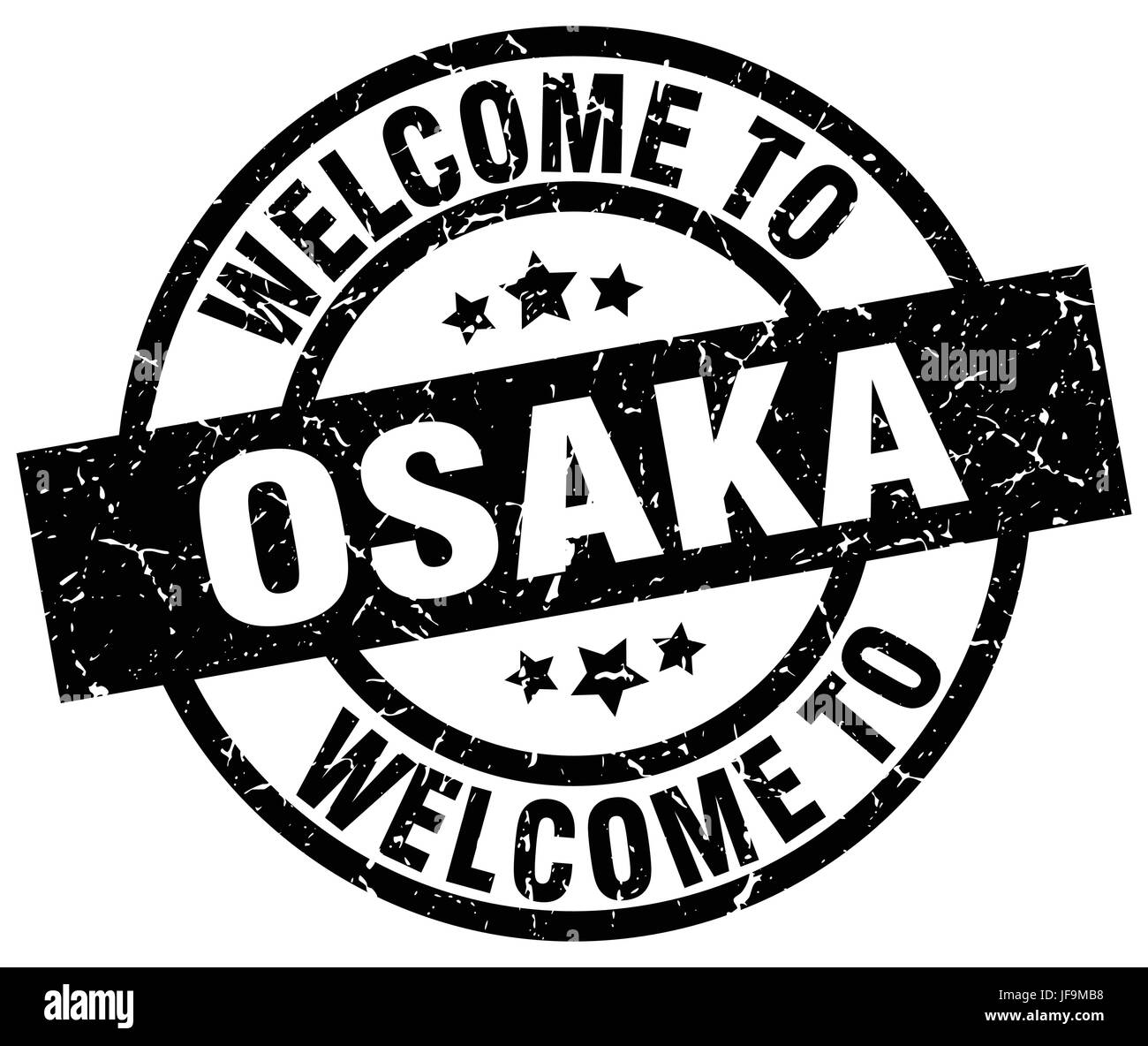 welcome to Osaka black stamp Stock Vector Image & Art - Alamy